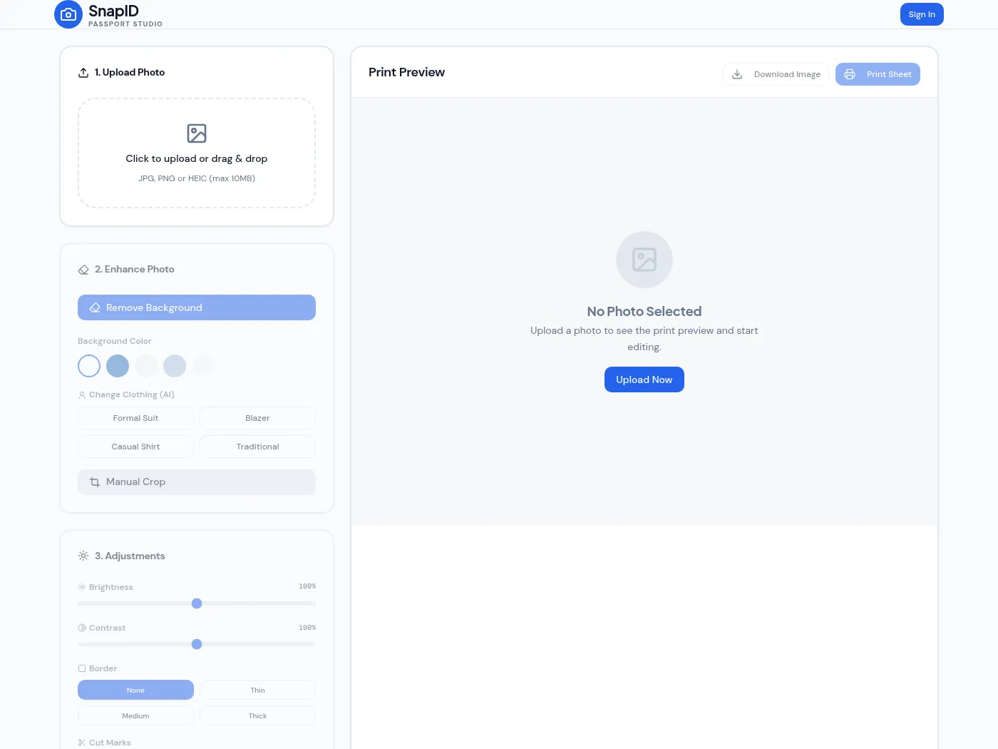 SnapID Passport Studio