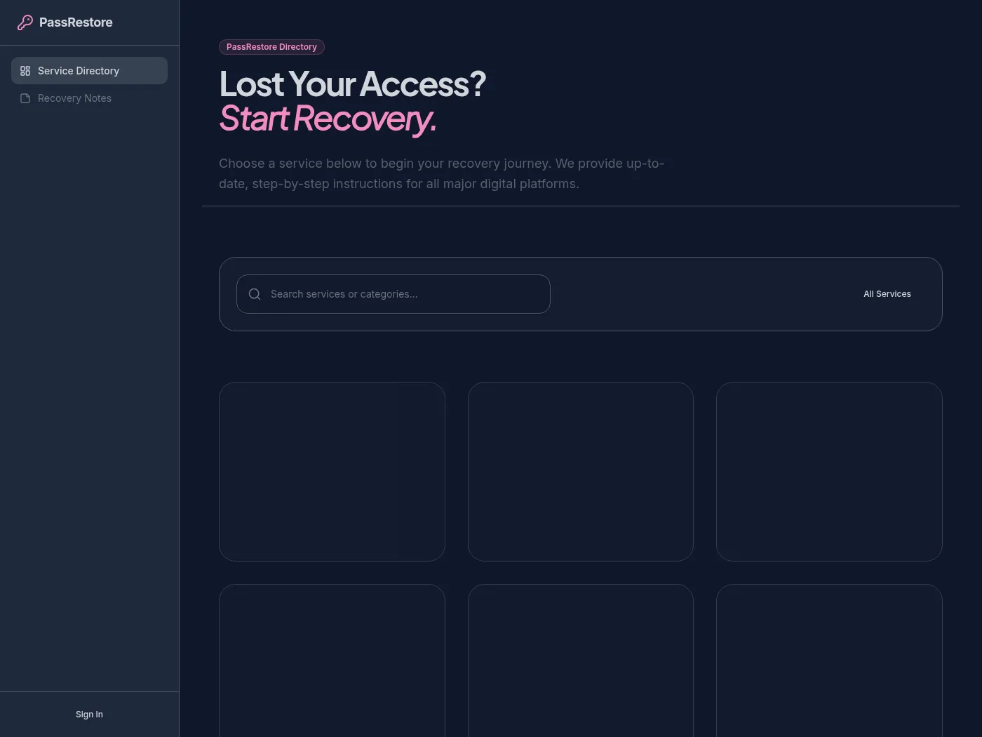 Password Finder App