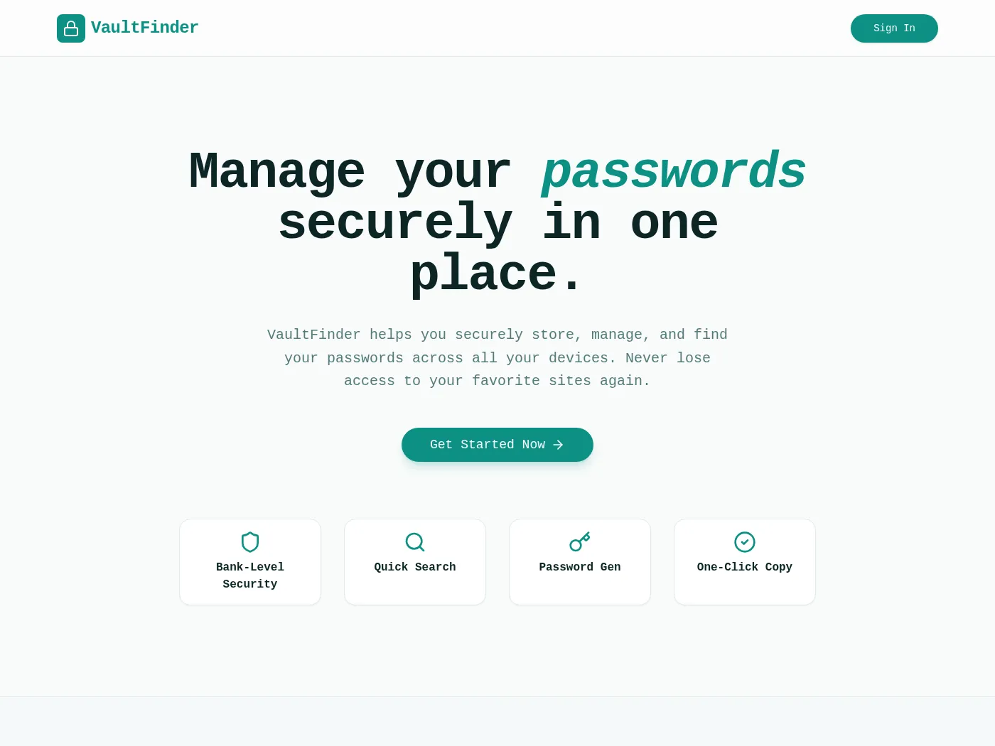 Password Finder App
