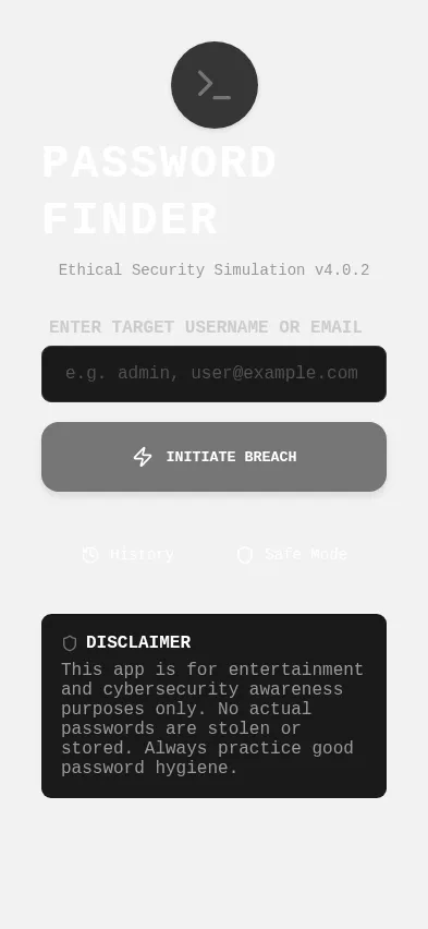 Password Finder App