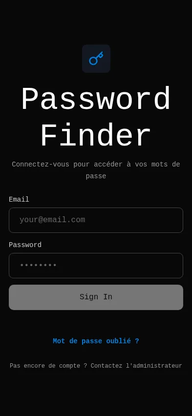 Password Finder Tool