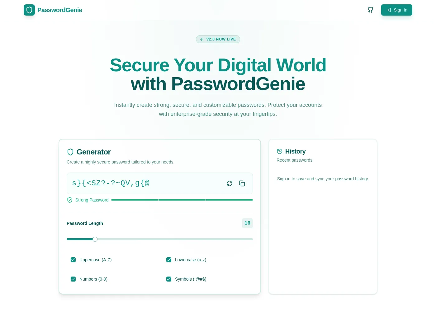 PasswordGenie