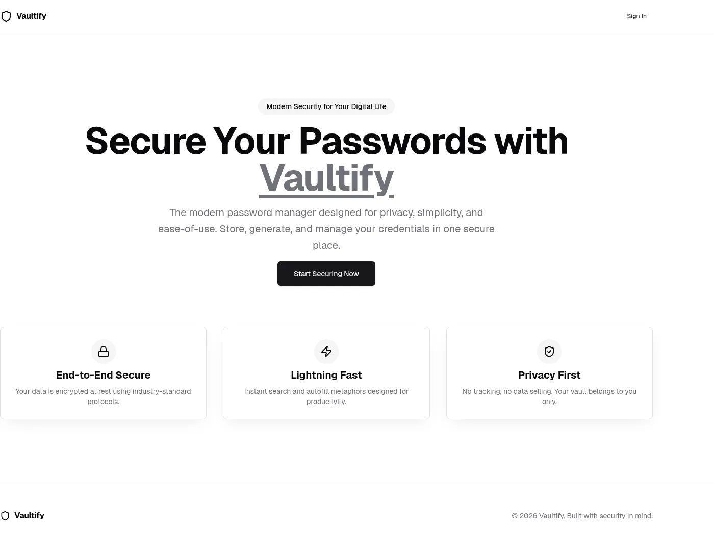 Vaultify Password Manager