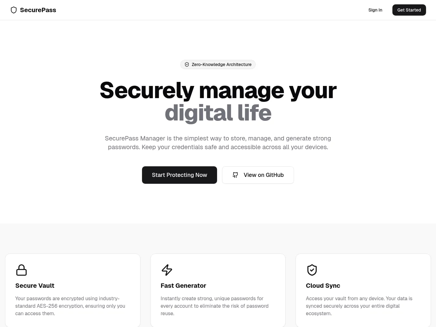 SecurePass Manager