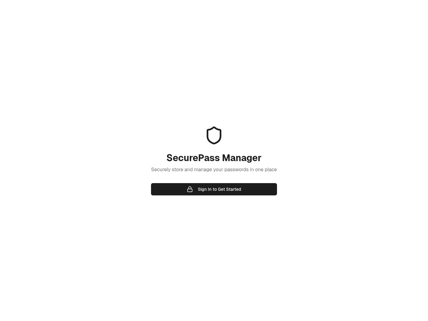 SecurePass Manager