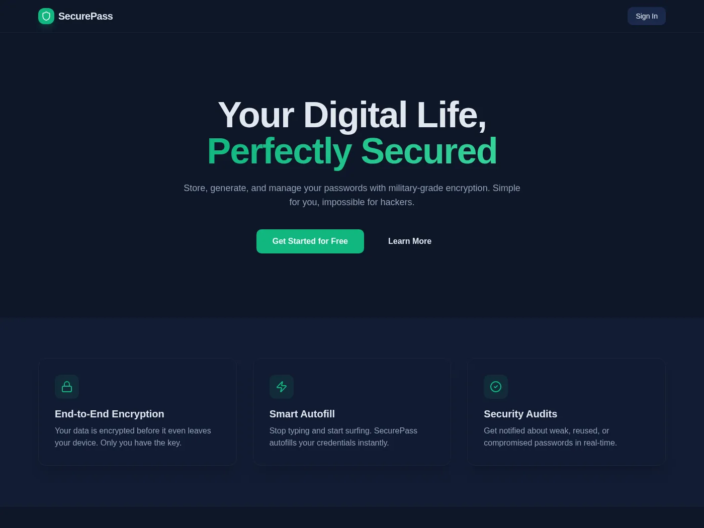 SecurePass Manager