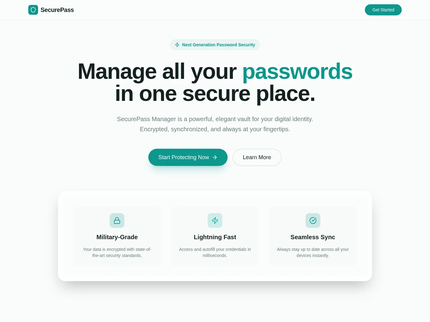 SecurePass Manager