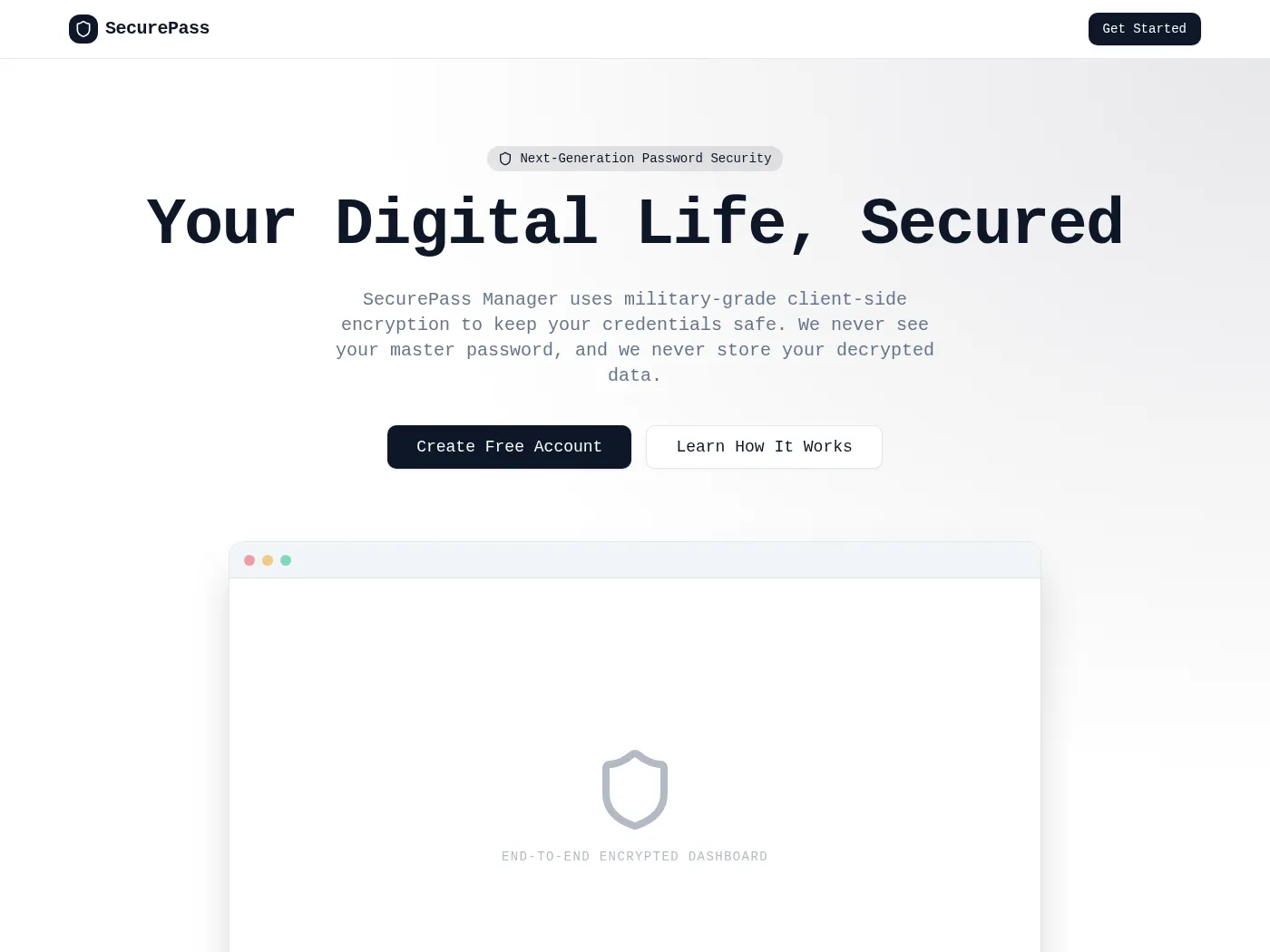 SecurePass Manager