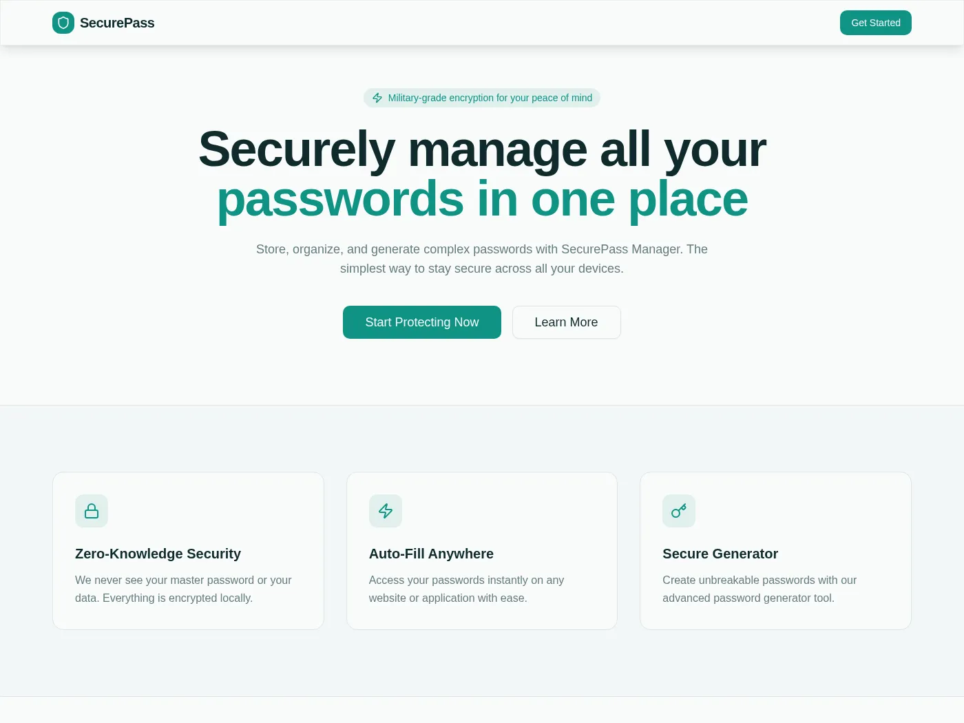SecurePass Manager