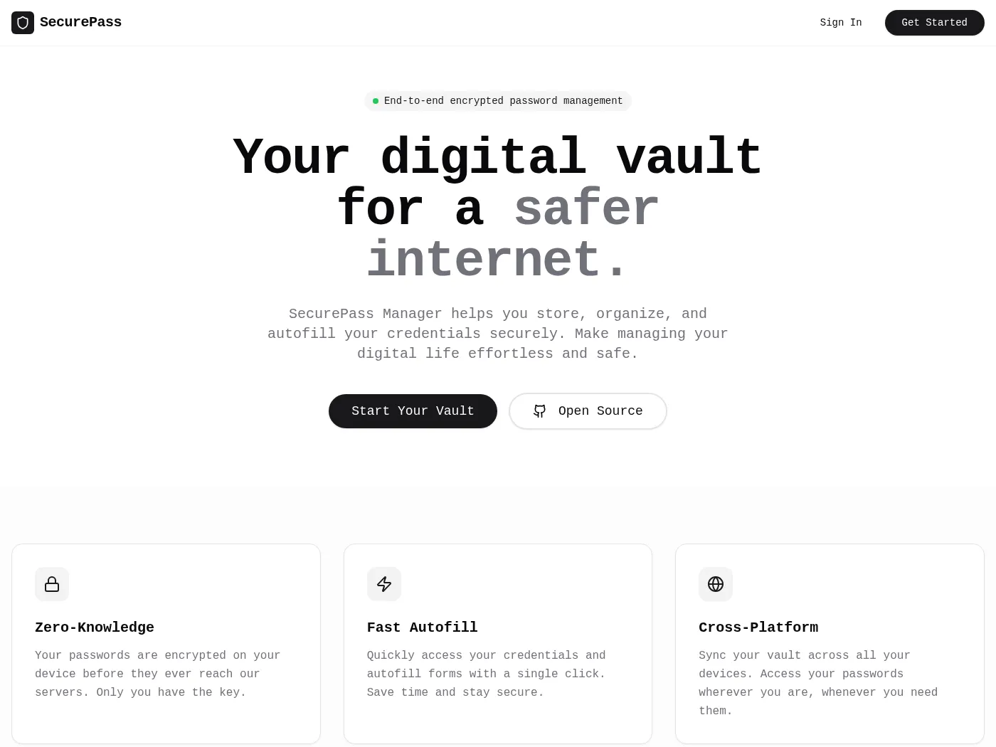 SecurePass Manager