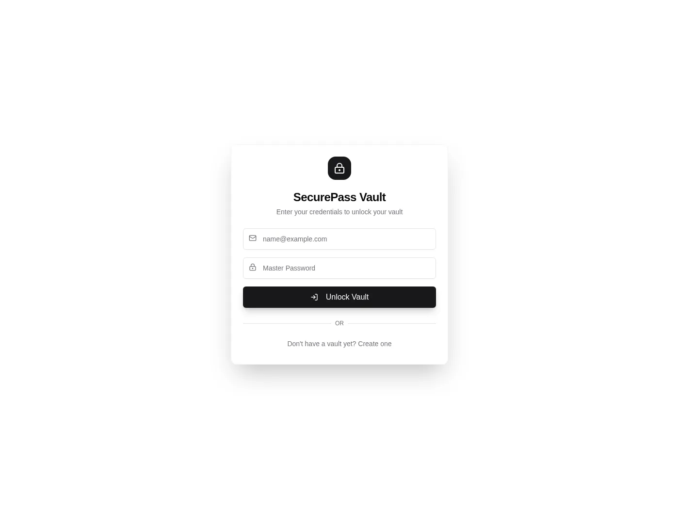 SecurePass Manager