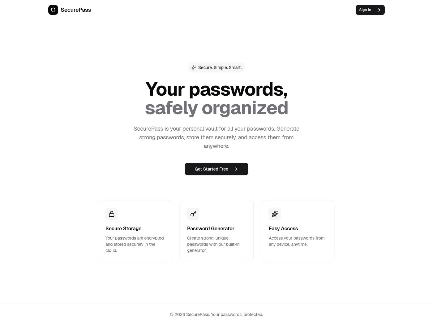 SecurePass Manager
