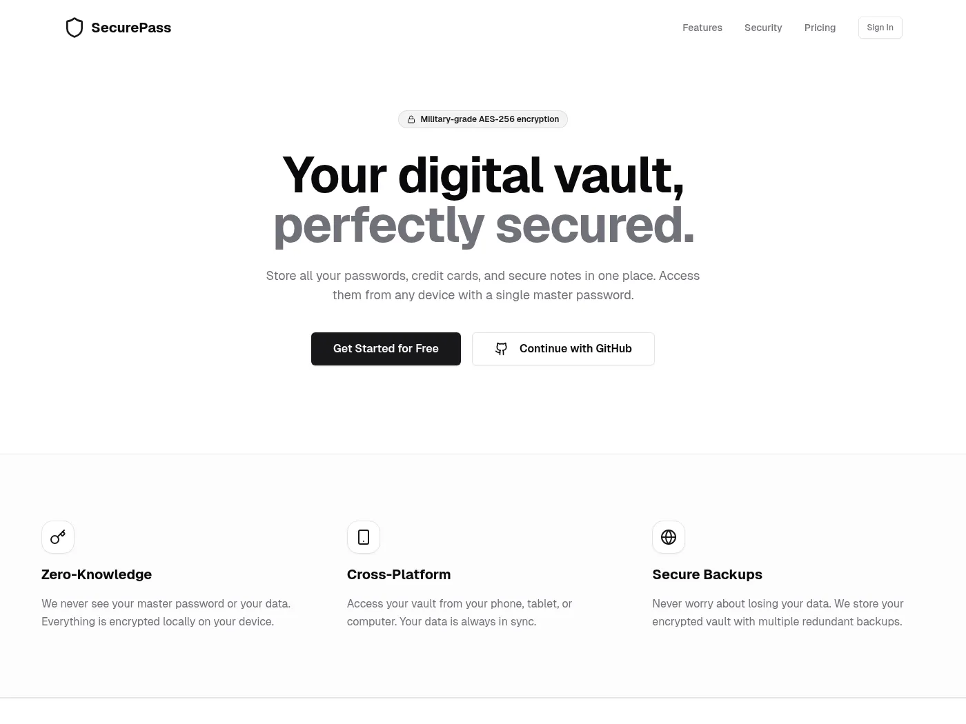 SecurePass Manager