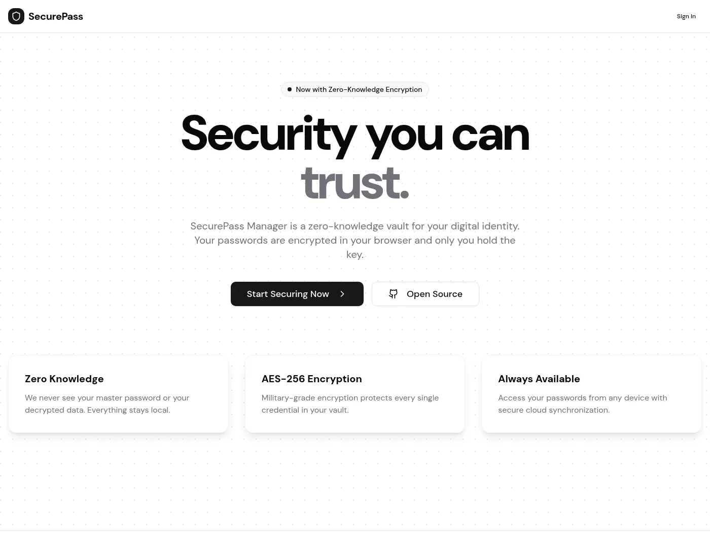 SecurePass Manager