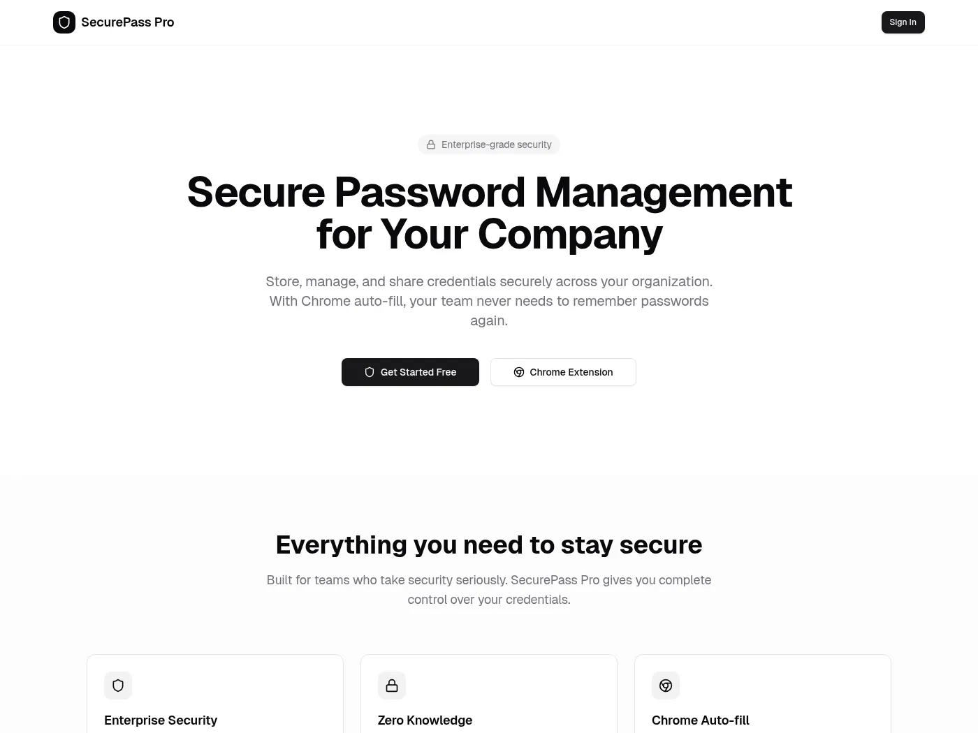 SecurePass Pro