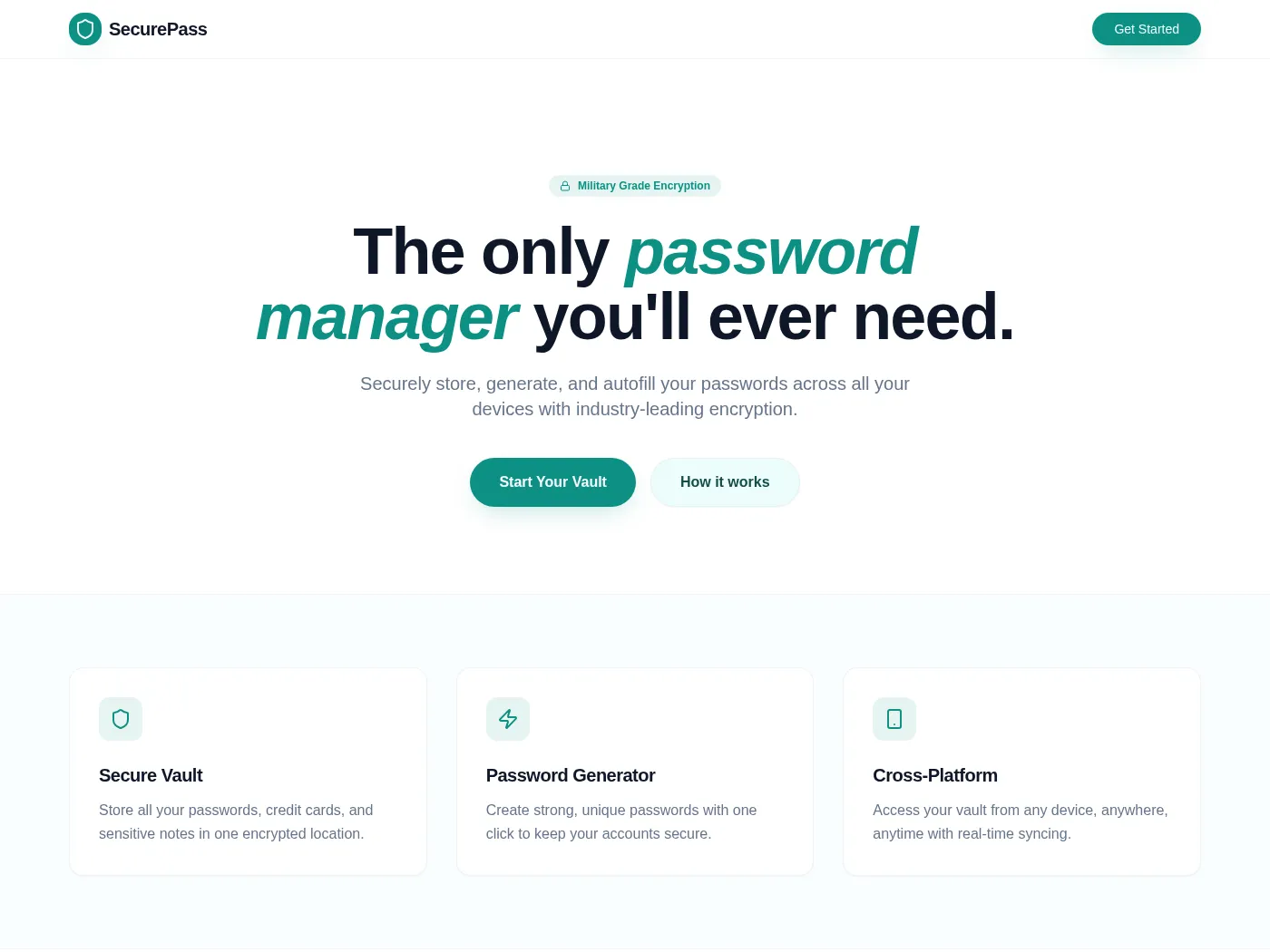 SecurePass Manager