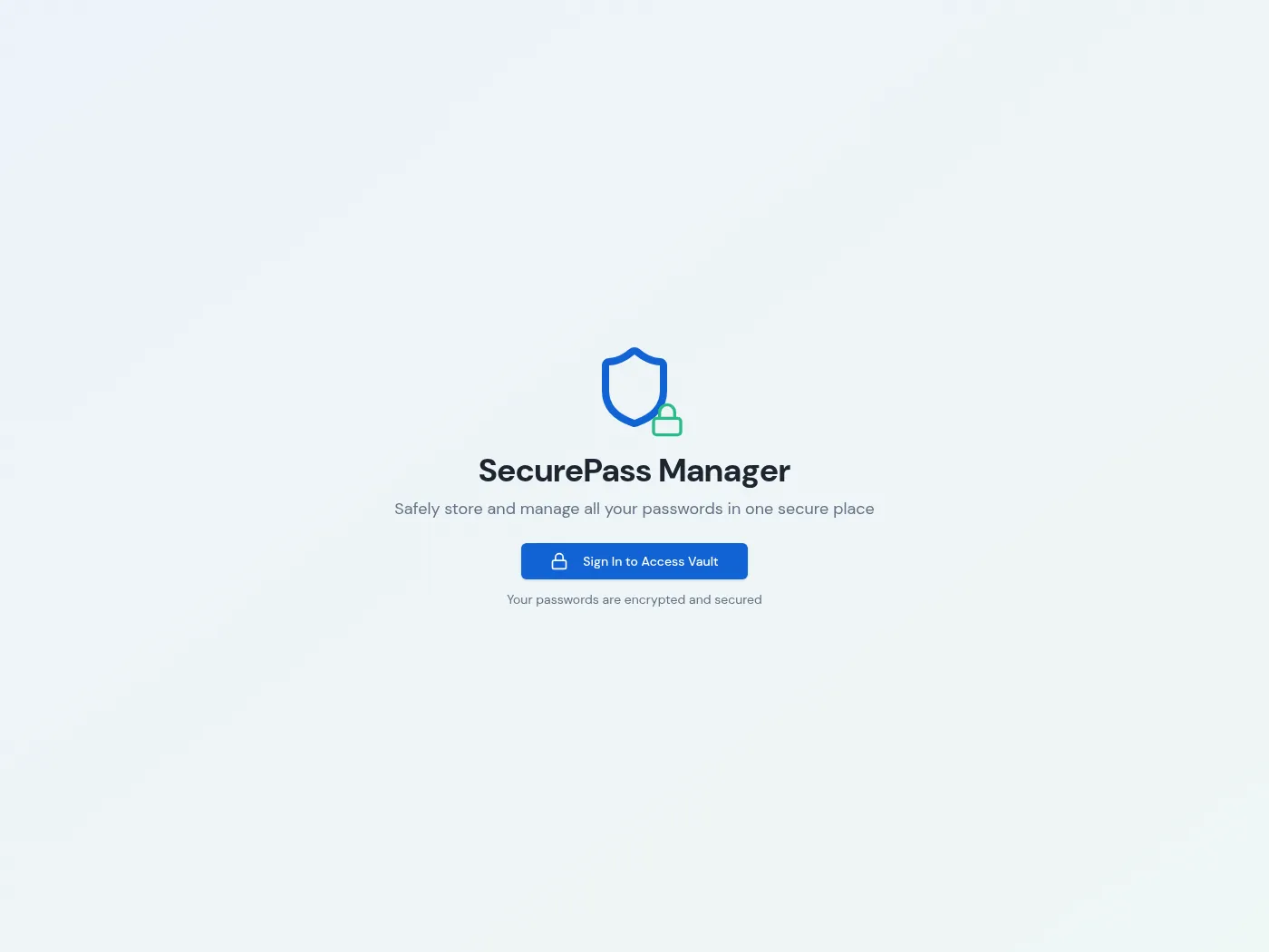 SecurePass Manager