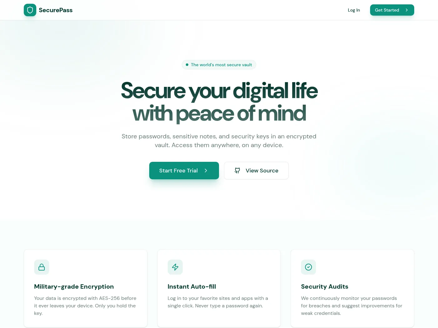 SecurePass Vault