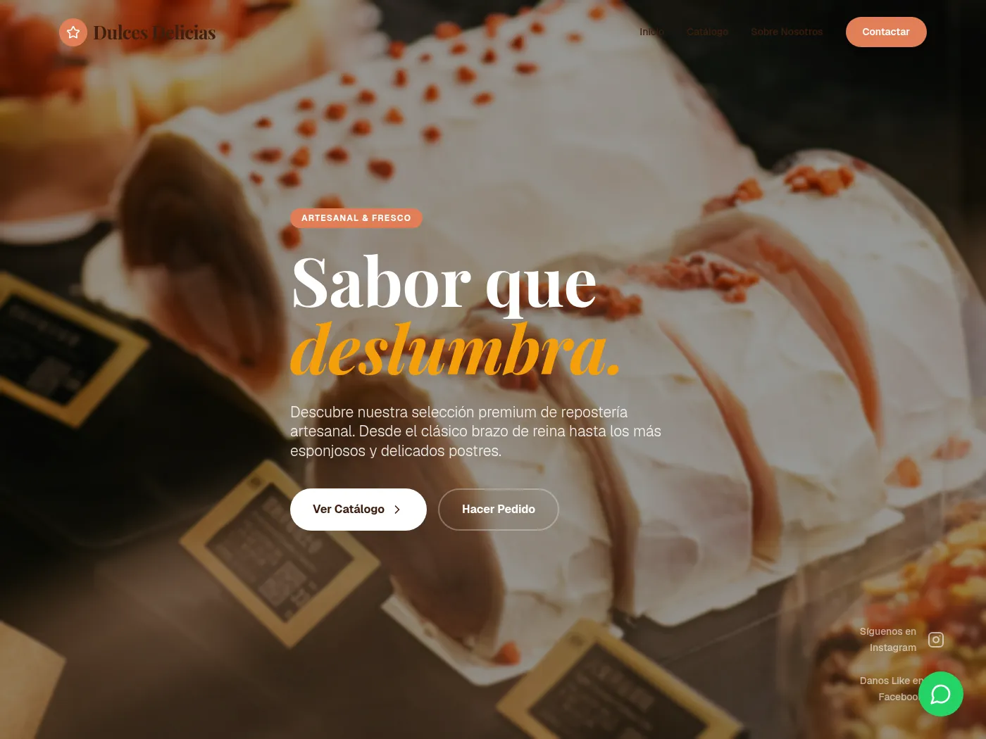 Dulces Delicias Web