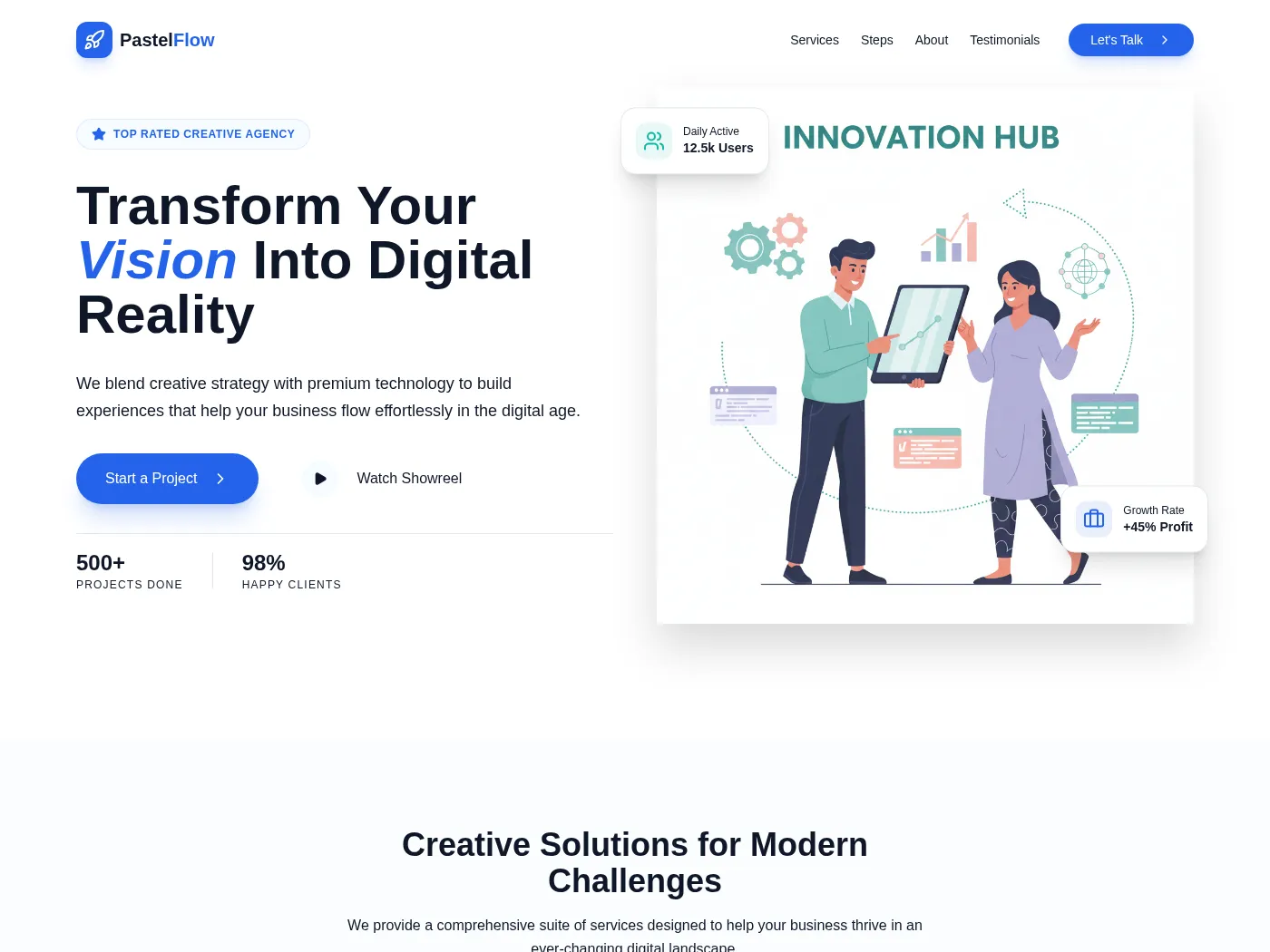 PastelFlow Creative Site