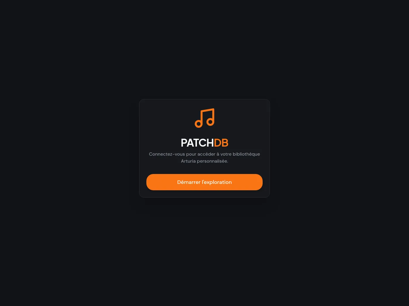 Arturia PatchDB