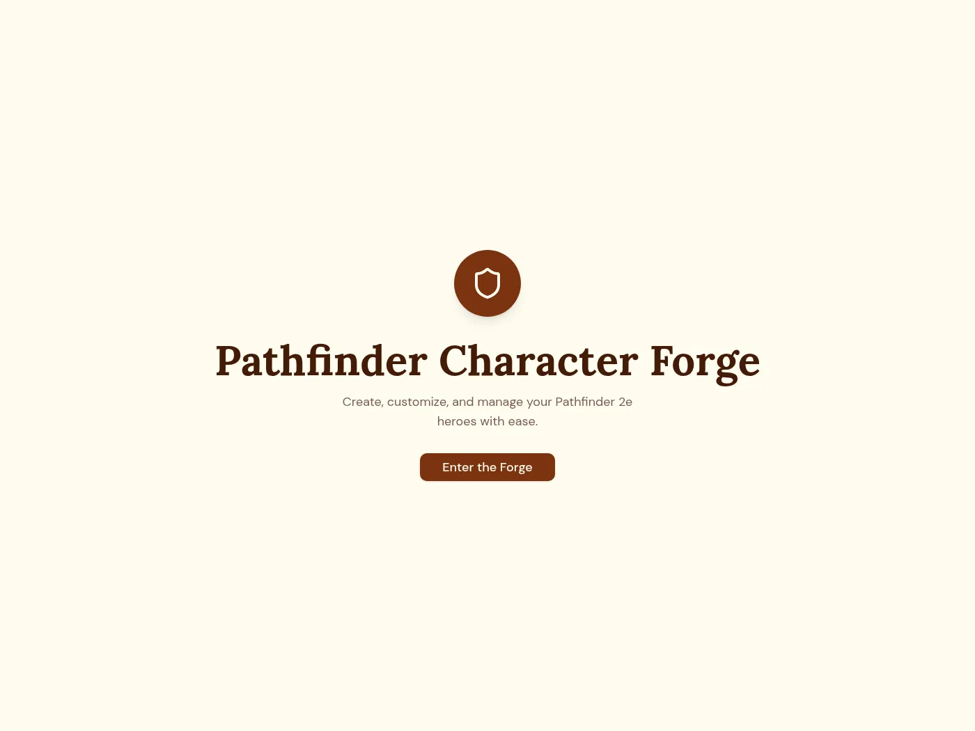 Pathfinder Character Forge