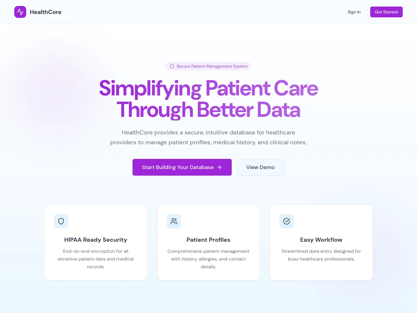 Patient Profile DB