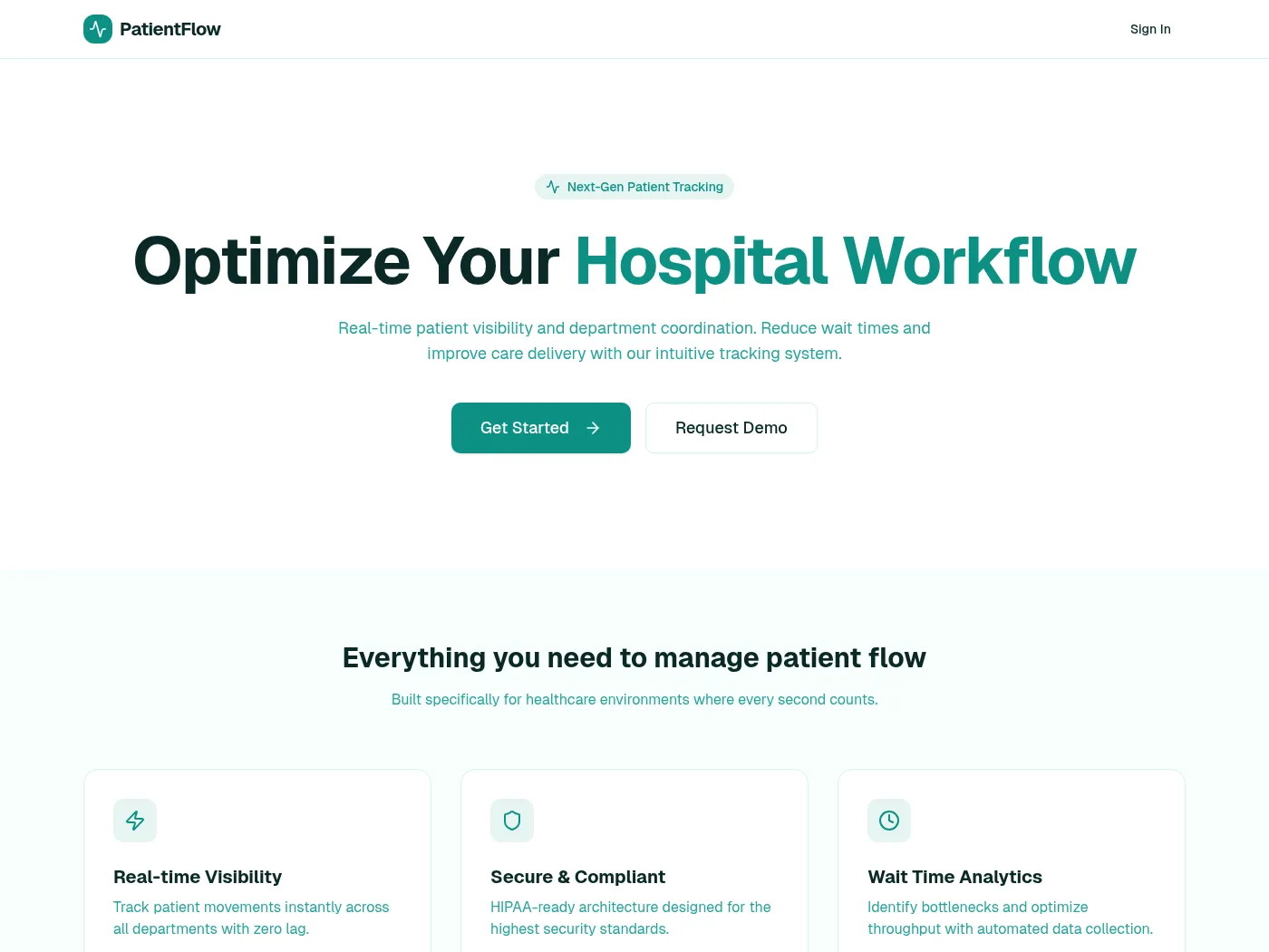 PatientFlow Tracker