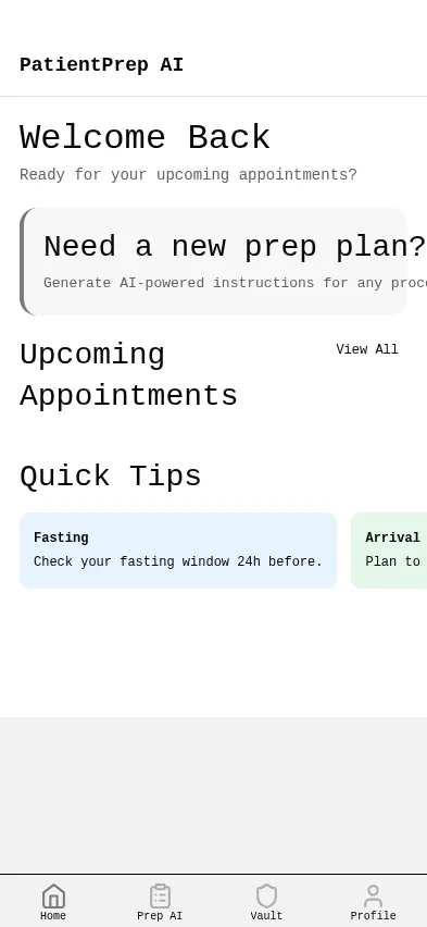 PatientPrep AI