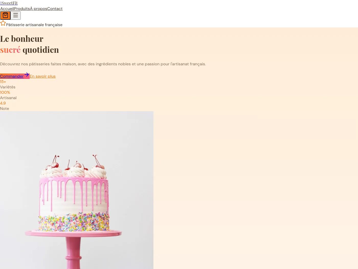 SweetFit Pâtisserie Shop