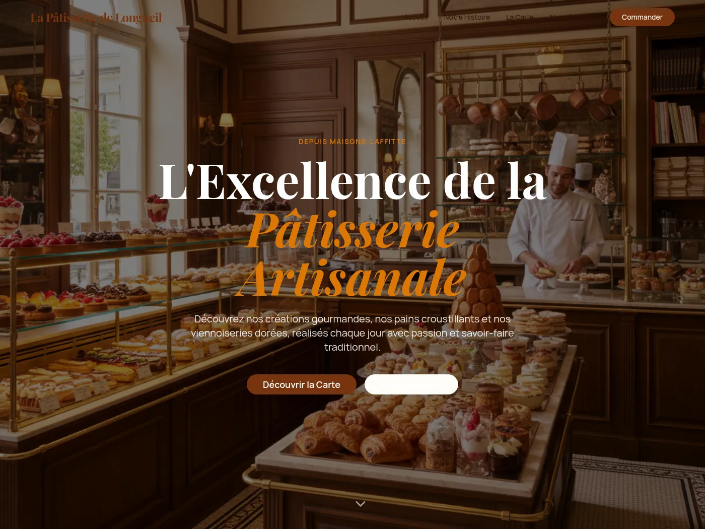Pâtisserie Vitrine Site