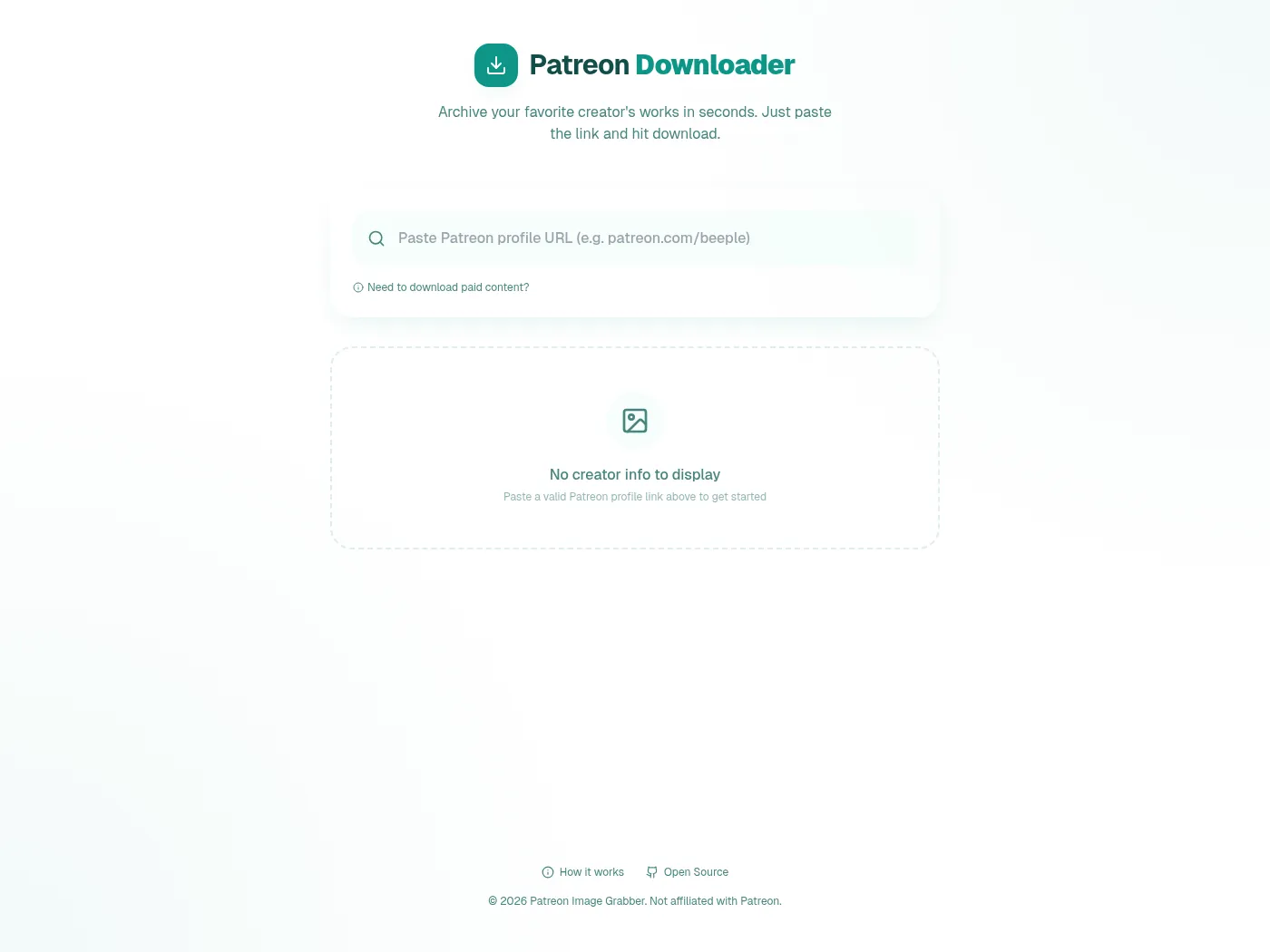 Patreon Image Grabber