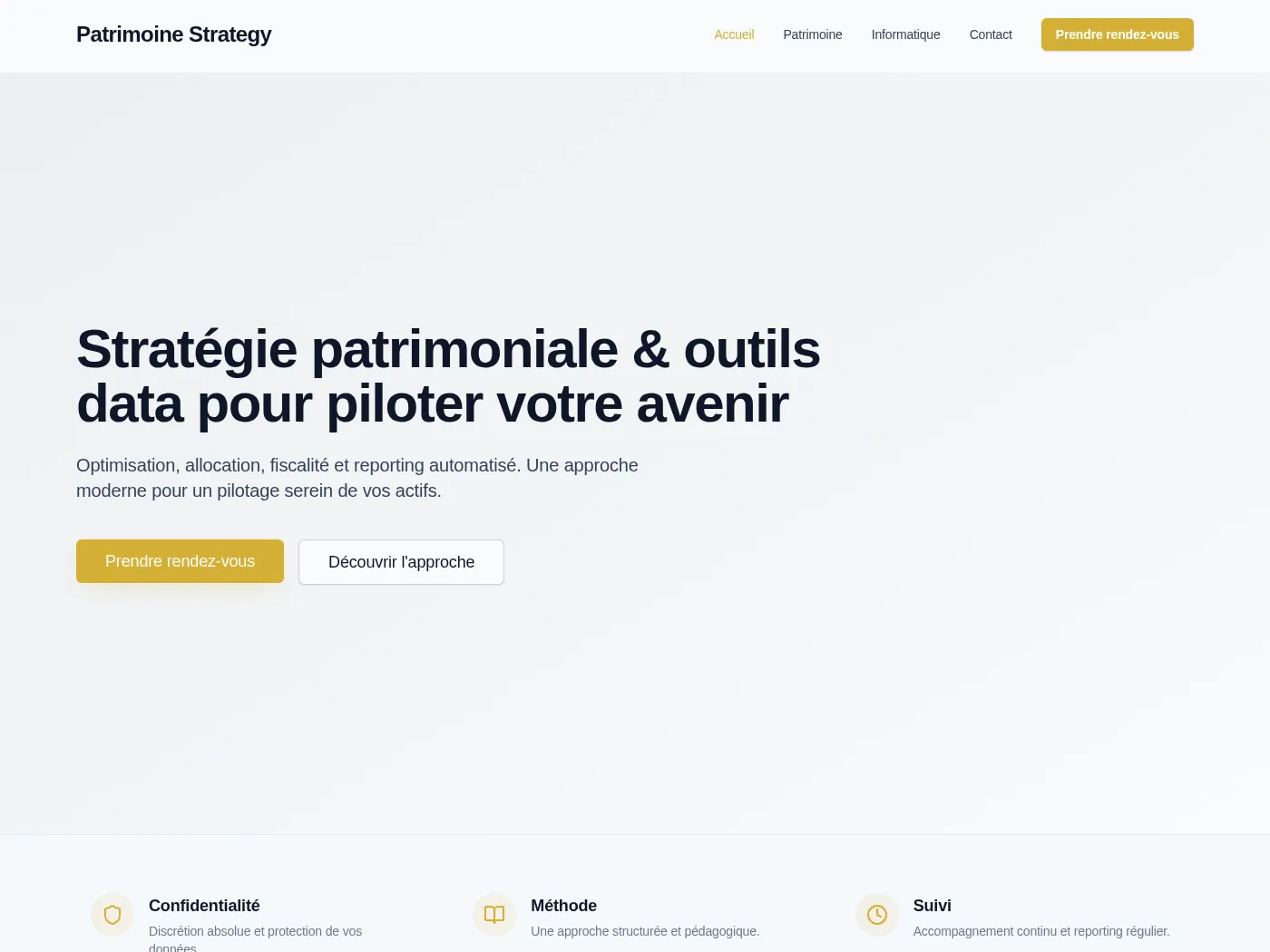 Patrimoine Strategy Site