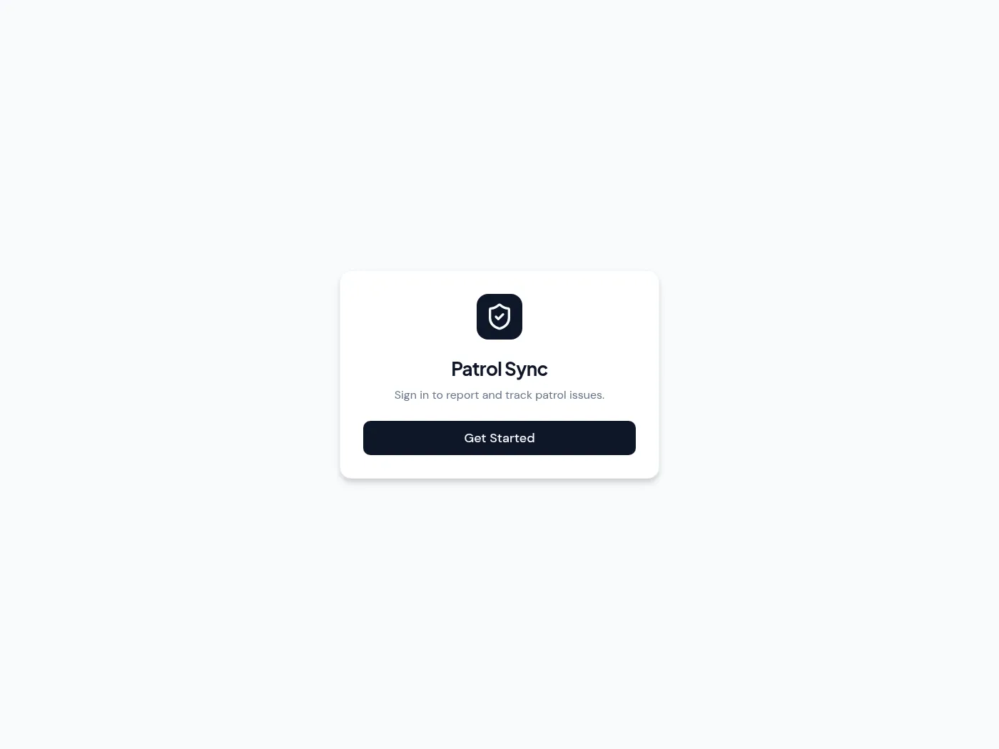 Patrol Sync Web App