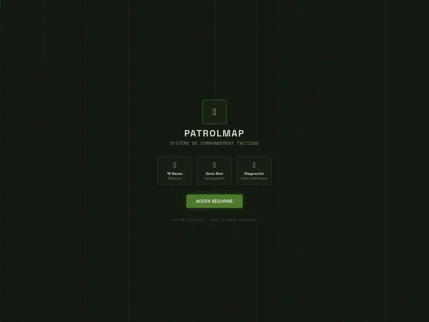 PatrolMap Dashboard