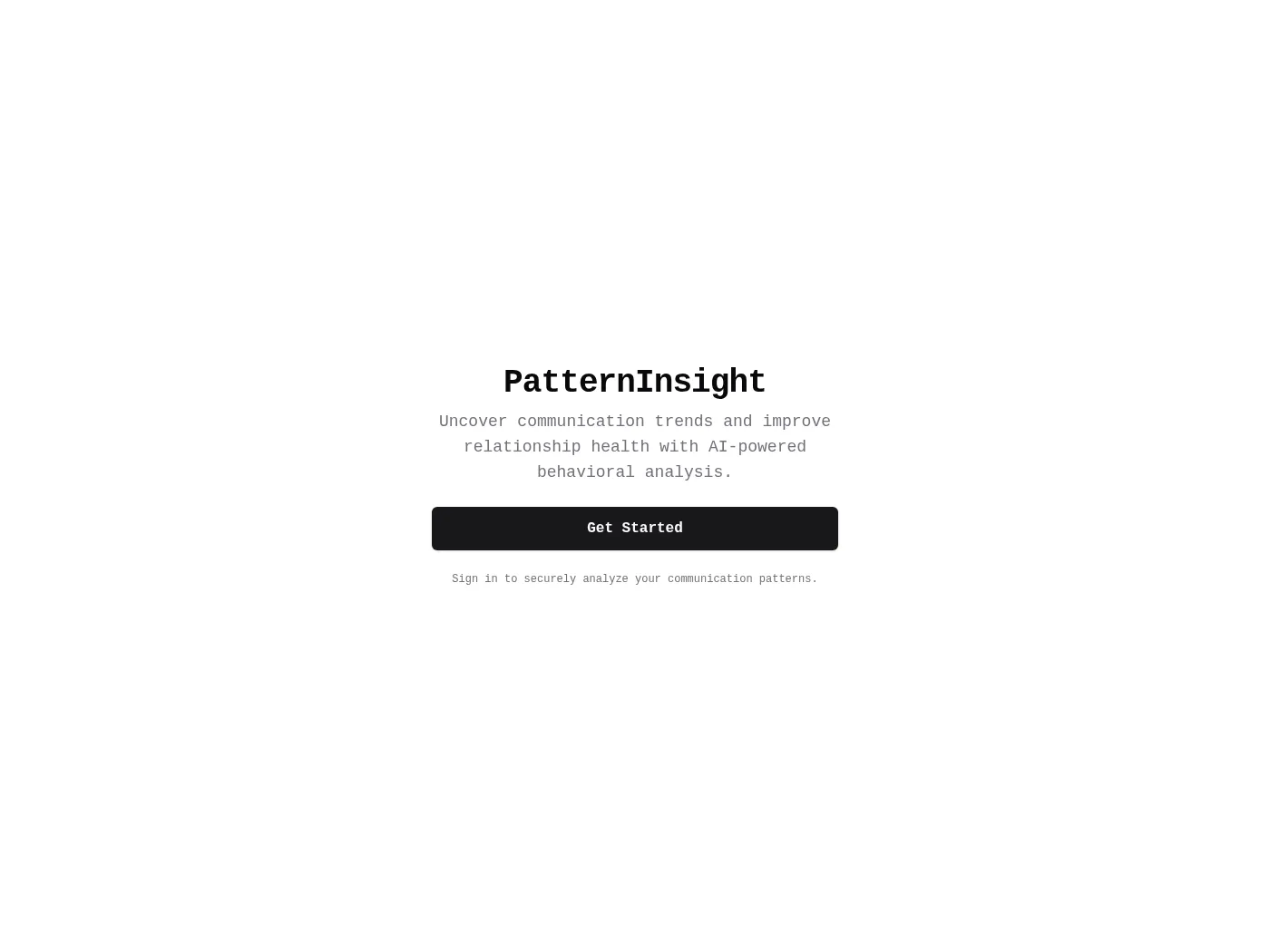 Pattern Insight Dashboard