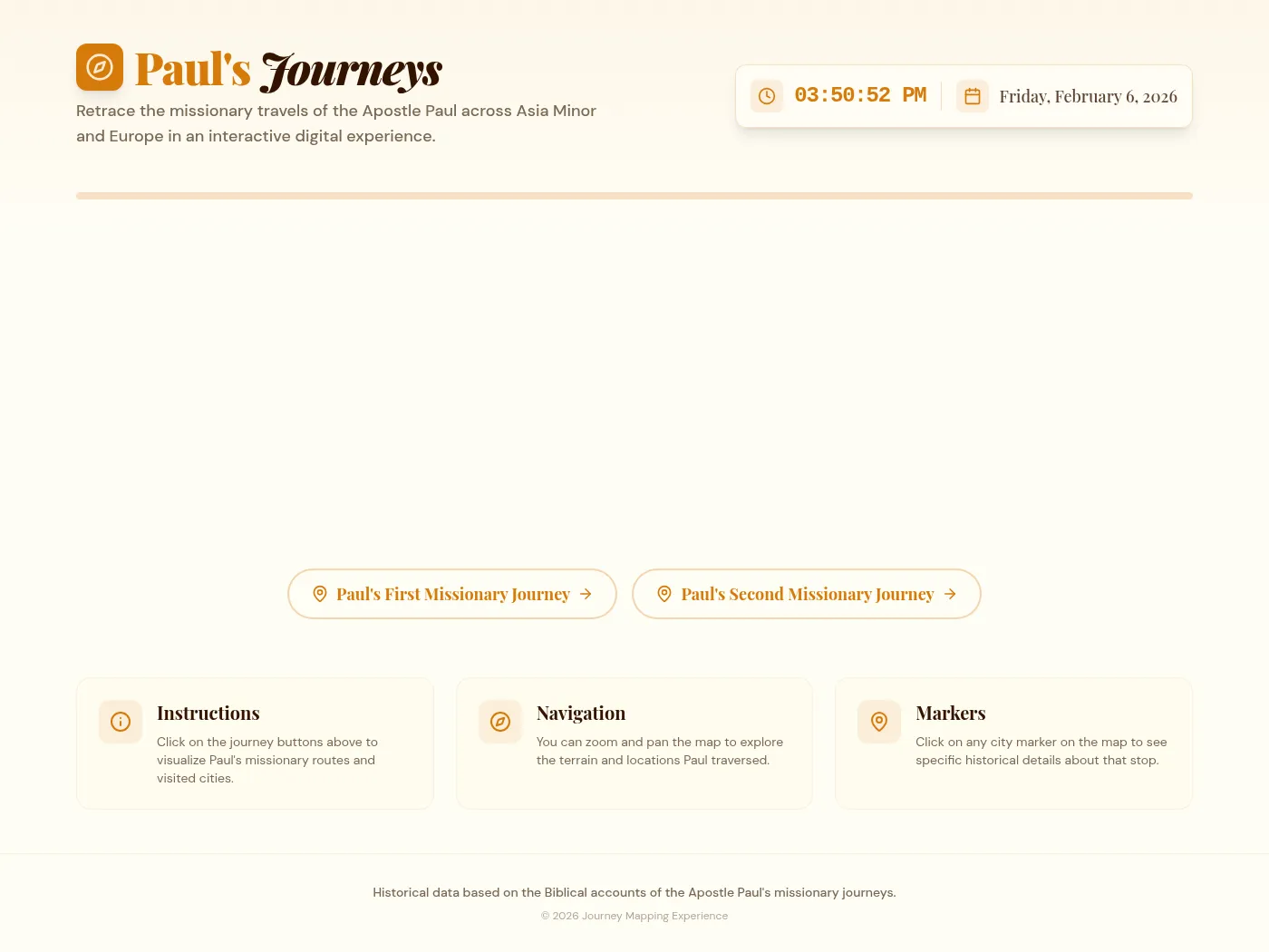 Paul's Journey Map
