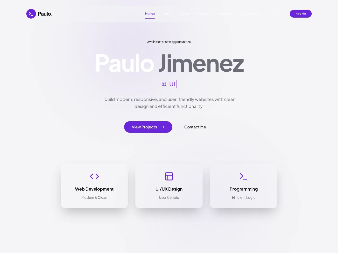 Paulo Jimenez Portfolio