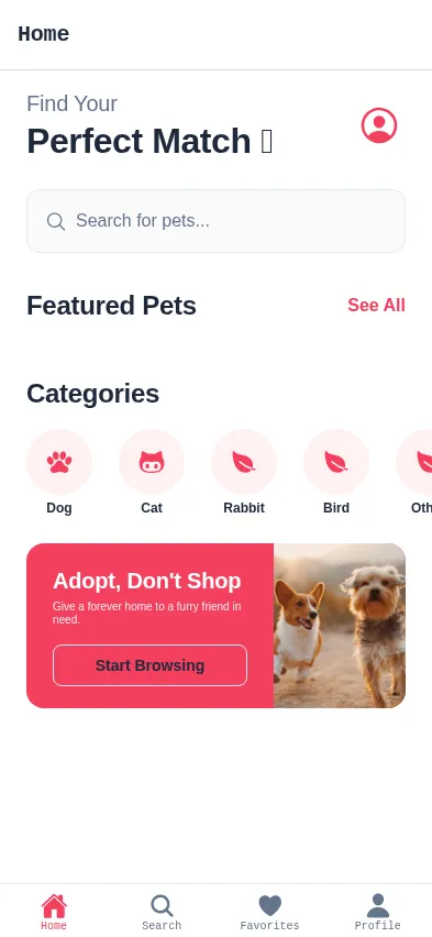 PawMatch Pet Adoption App