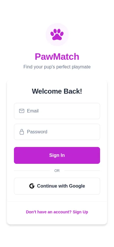 PawMatch Mobile