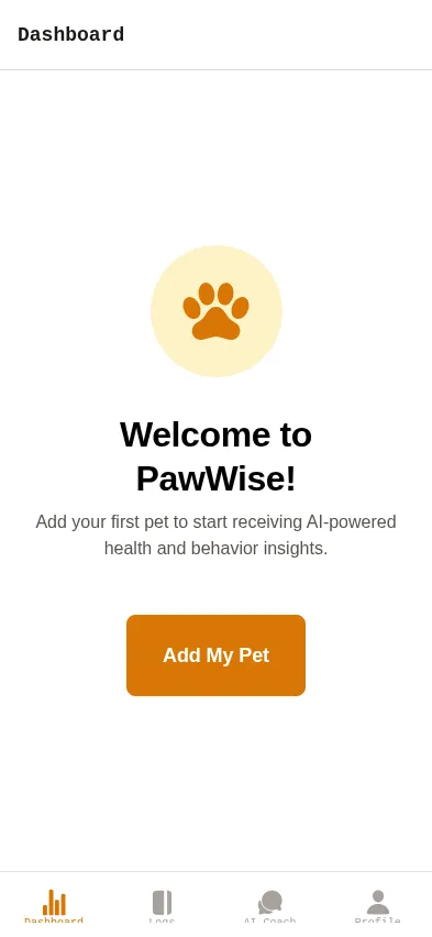 PawWise AI Pet Coach