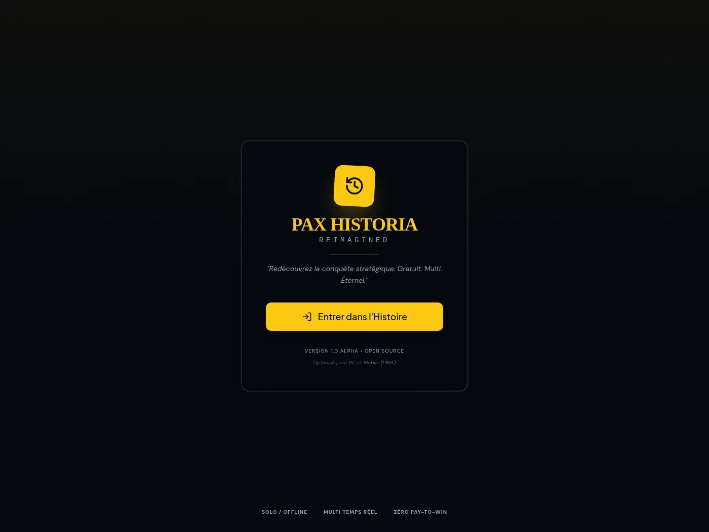 Pax Historia Reimagined