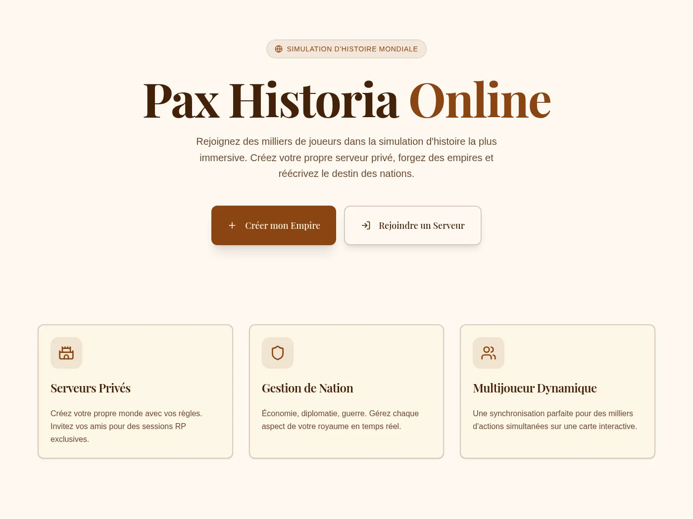 Pax Historia Online