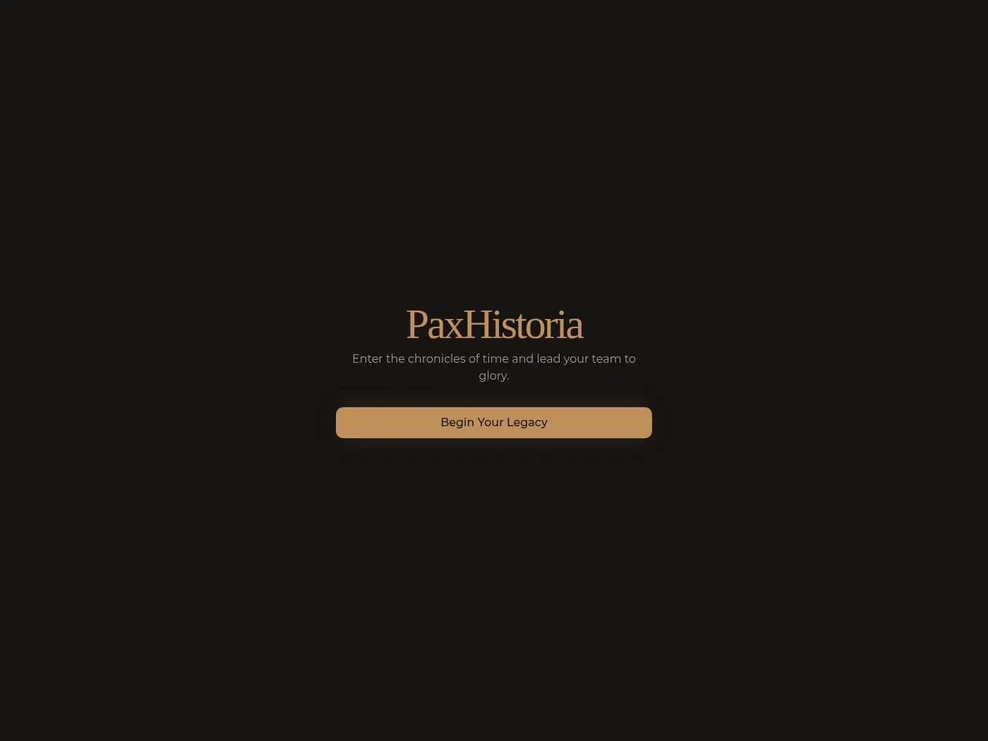PaxHistoria Game Portal