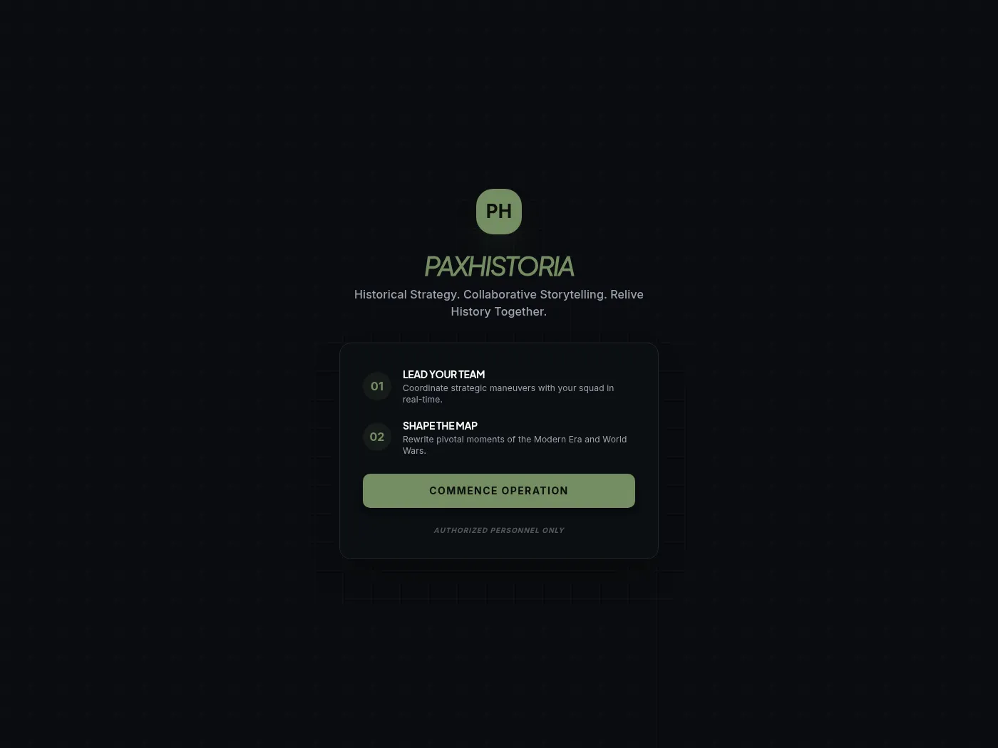 PaxHistoria Strategy Hub