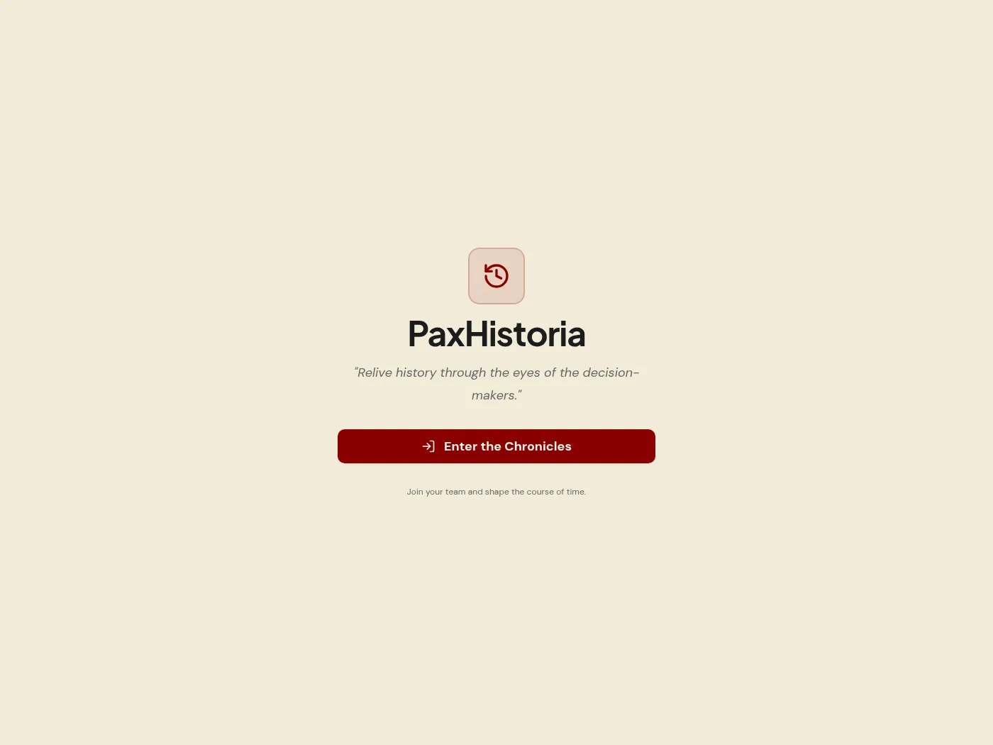 PaxHistoria Online Experience