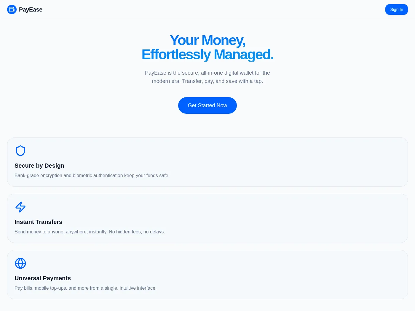PayEase Wallet