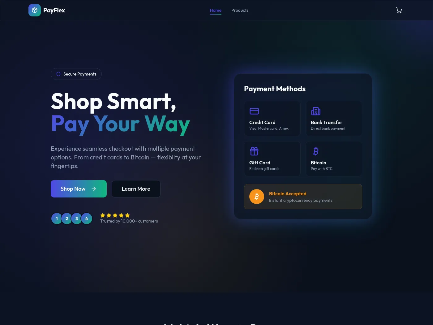 PayFlex Ecommerce Site