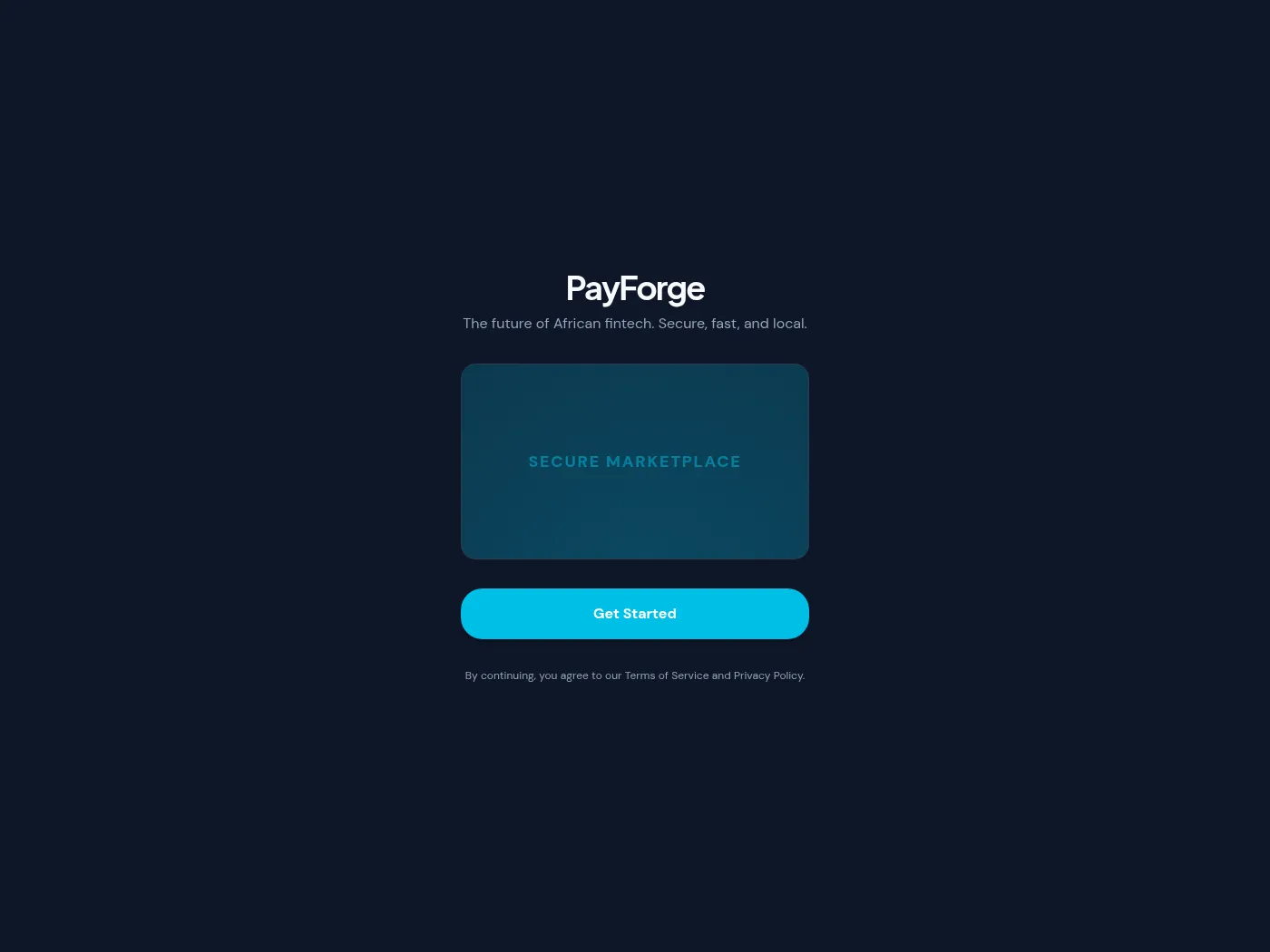 PayForge Fintech Marketplace