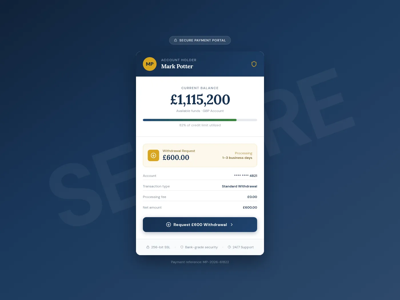 Mark Potter Payment Link